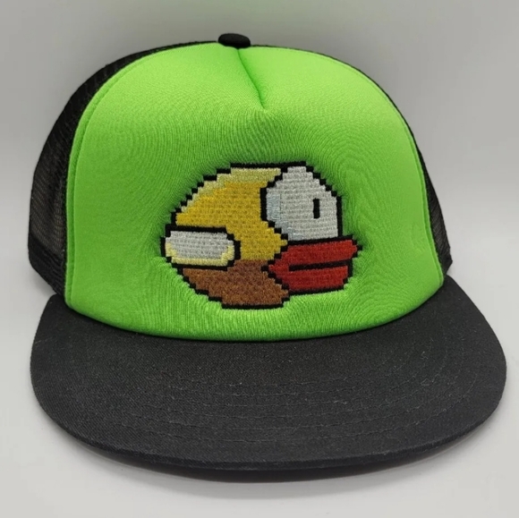 flappy bird | Accessories | Flappy Bird Yellow Bird Snapback Trucker ...